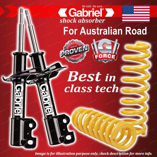 Front Gabriel Ultra Shocks + STD King Coil Springs for Ford Falcon AU ...