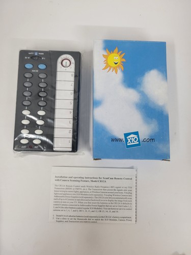 X10 Camera Scanning Remote Control Black CR12A -C Home Security | eBay