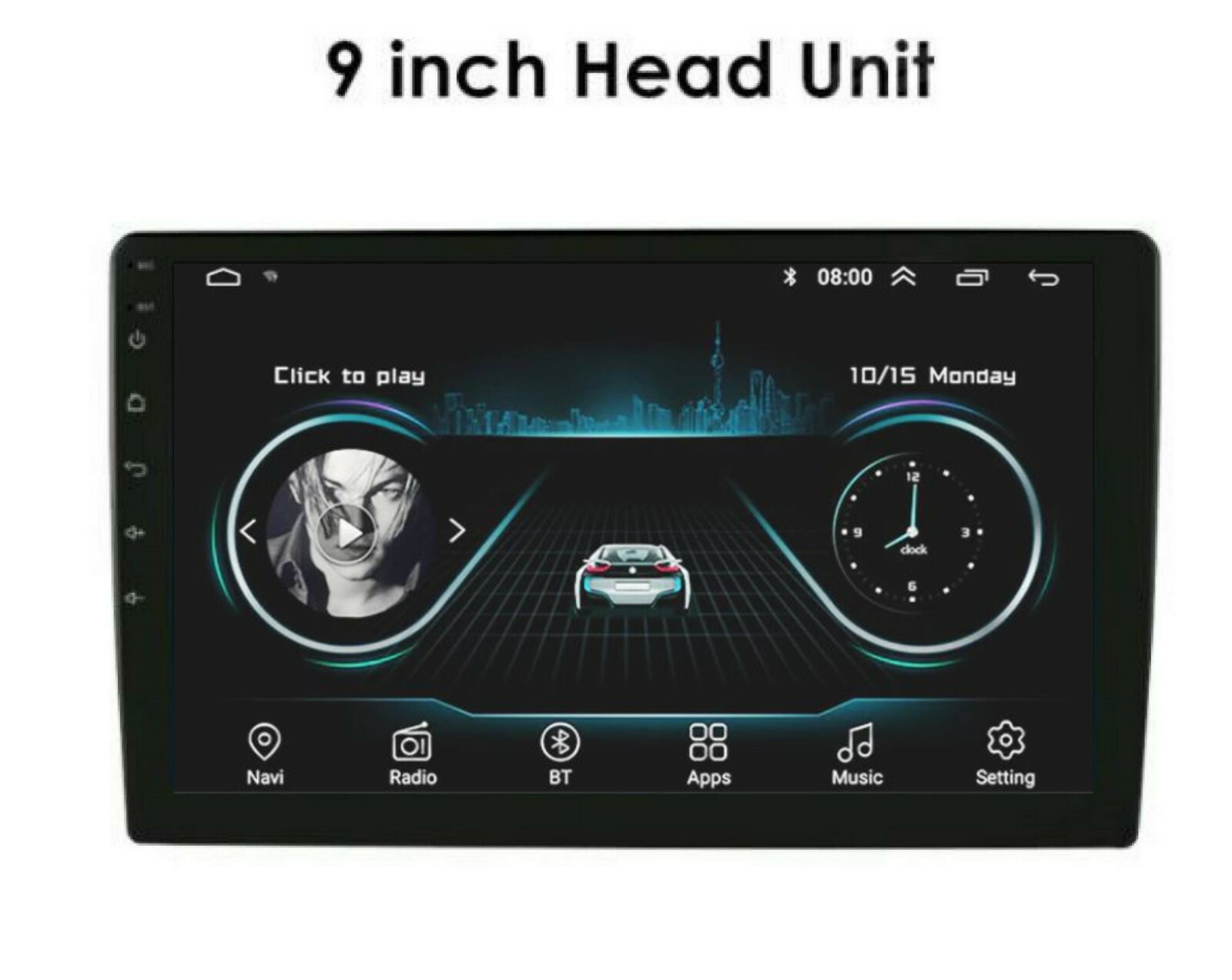 9 Inch Universal Android Car Stereo GPS Radio Player Double 2 Din ...