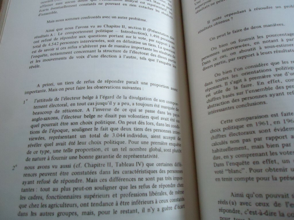 COMPORTEMENT POLITIQUE DES ELECTEURS BELGES SOCIOLOGIE ELECTORALE 1965 ...