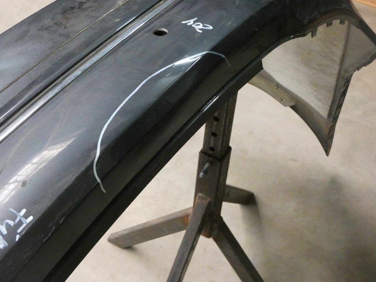 Original Mercedes-Benz W204 C-Klasse Stoßstange hinten bis PDC Chrom ...