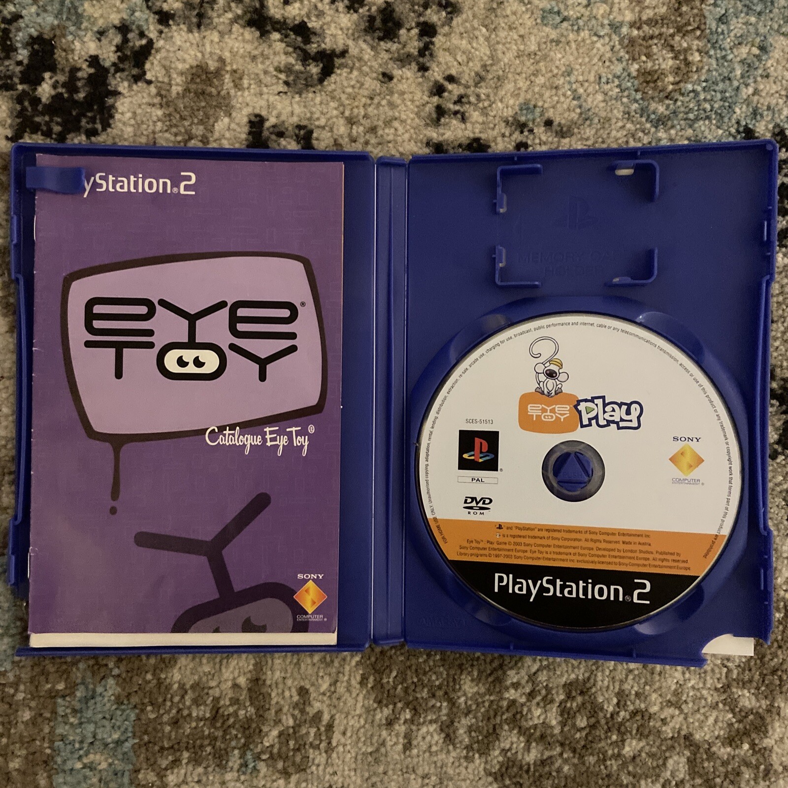 🔥 PAL Eye Toy Play 1 (Playstation 2 PS2) French. CIB. Mint. See ...