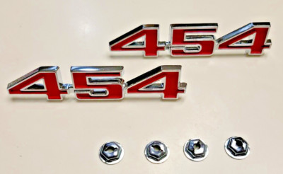 1970 1971 1972 Chevelle El Camino 454 Fender Emblem New Pair 70 71 72 ...