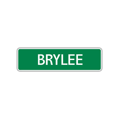 Brylee Girls Name Letter Printed Label Art Decor Novelty Aluminum Metal ...