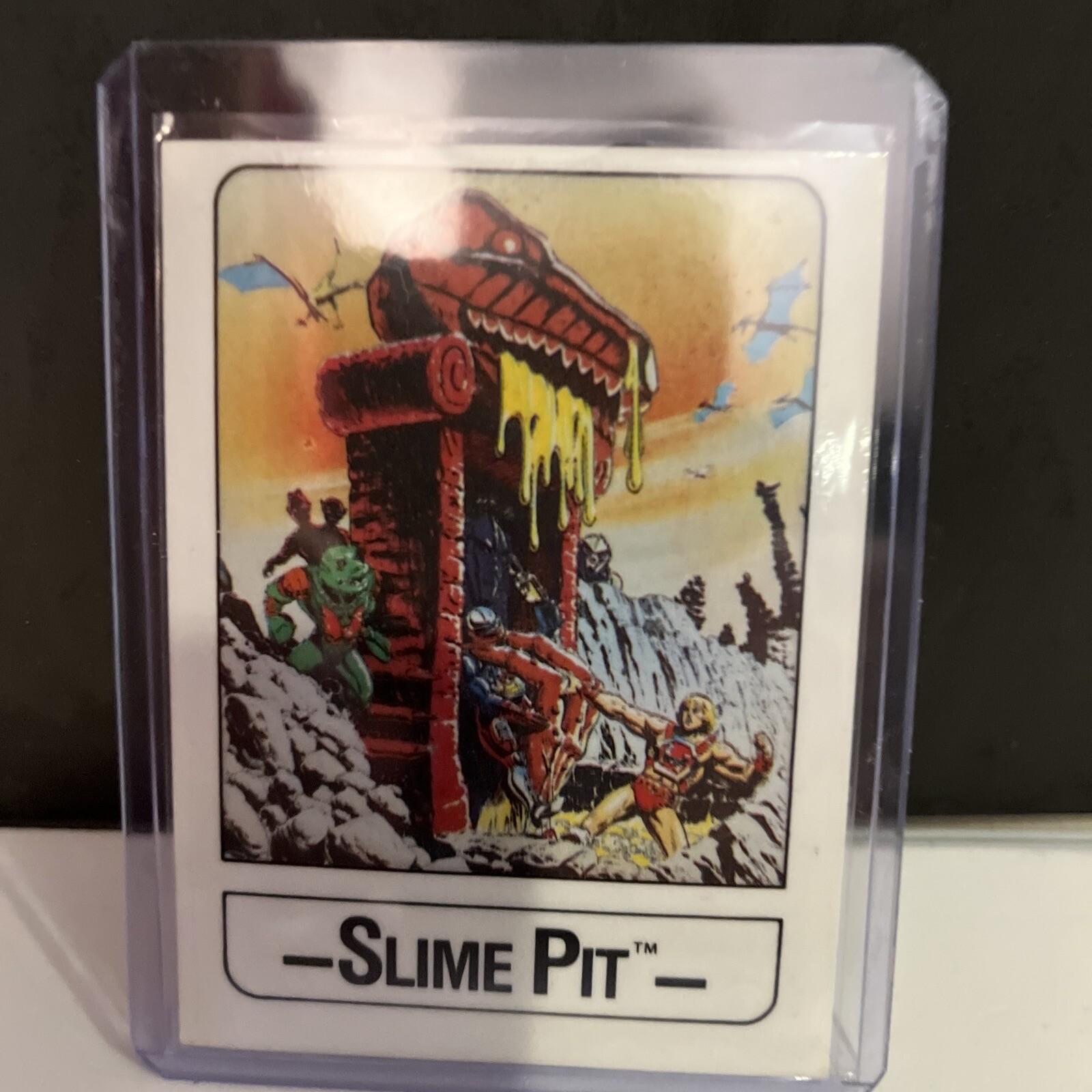 1986 MOTU (SLIME PIT) WONDER BREAD He-Man Card Masters of the Universe ...
