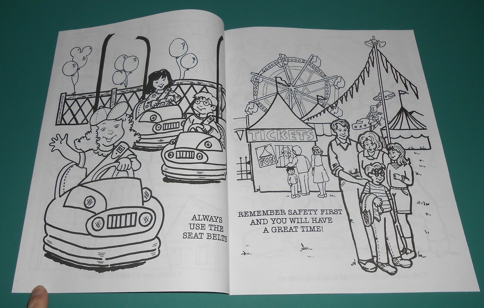 Pennsylvania State Fair Coloring Book Child Safety Pamphlets Boys Girls ...