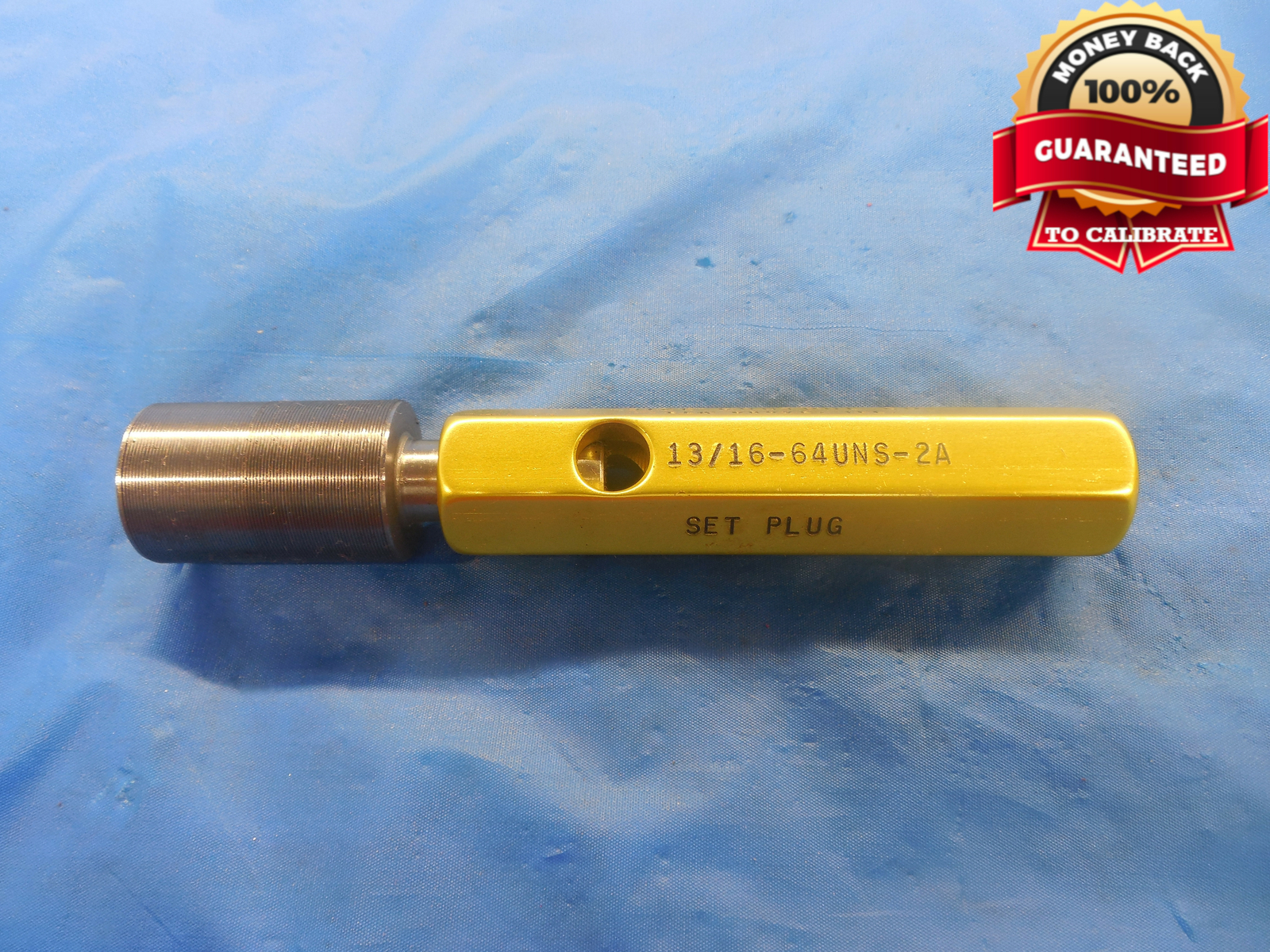 13/16 64 UNS 2A SET THREAD PLUG GAGE .8125 GO ONLY P.D. = .8015 NS-2A ...
