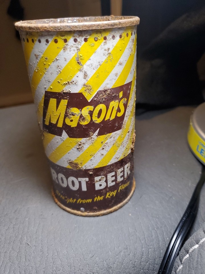 MASON'S Root Beer Flat Top Vintage Soda Can | eBay