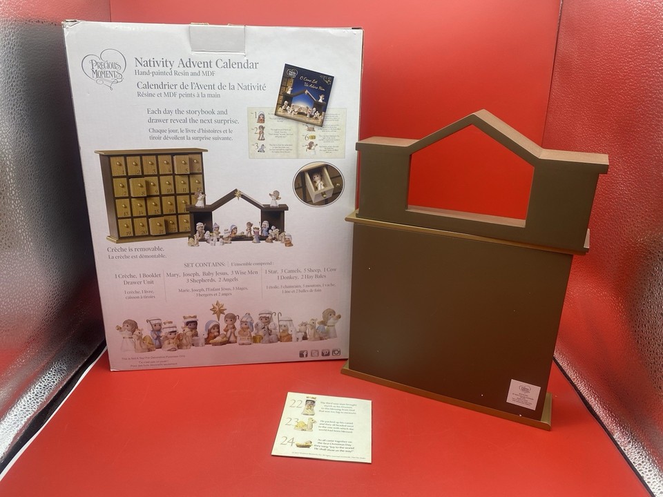 COMPLETE Precious Moments Nativity Advent Calendar Countdown To ...