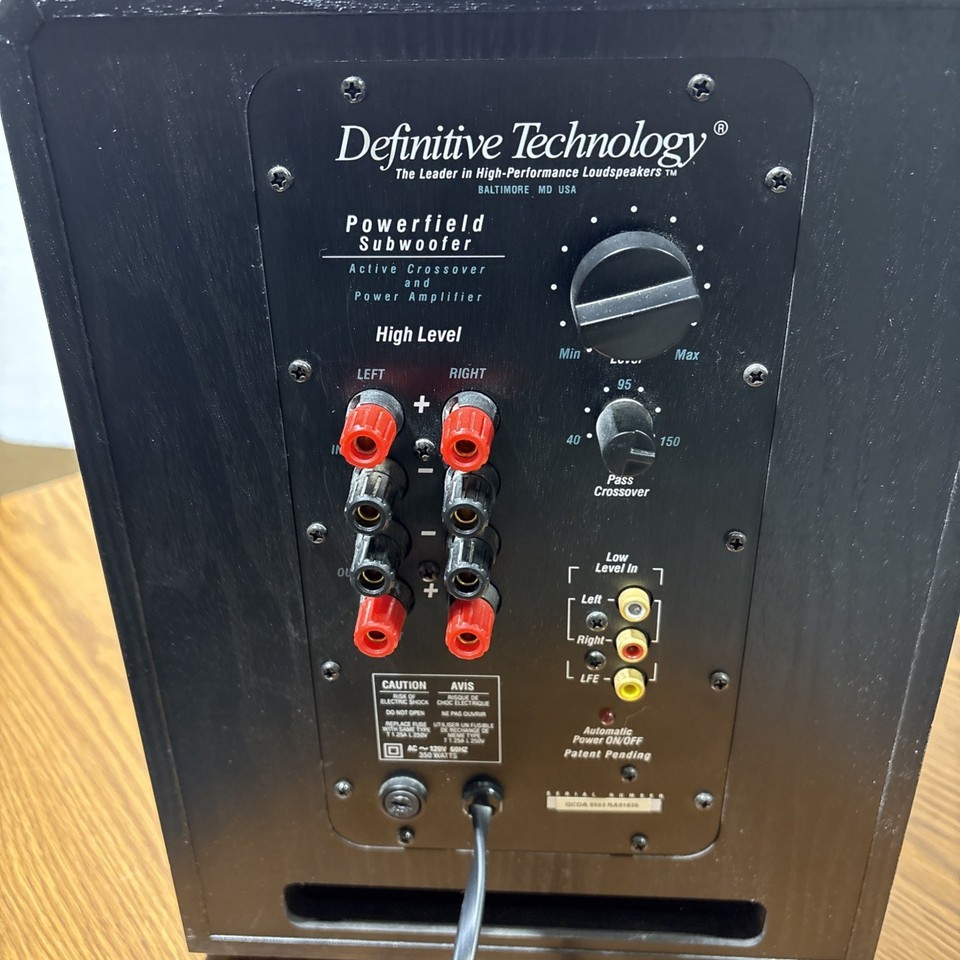 Definitive Technology Powerfield 350 Watt Home Audio System Subwoofer ...