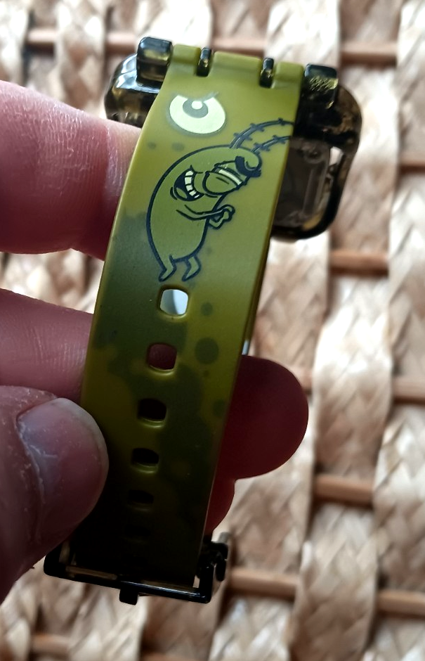 SpongeBob PLANKTON 2004 Viacom Cartoon Character Digital Watch with new ...