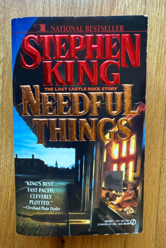 NEEDFUL THINGS - Stephen King 1992 Signet Paperback 1st Print | eBay