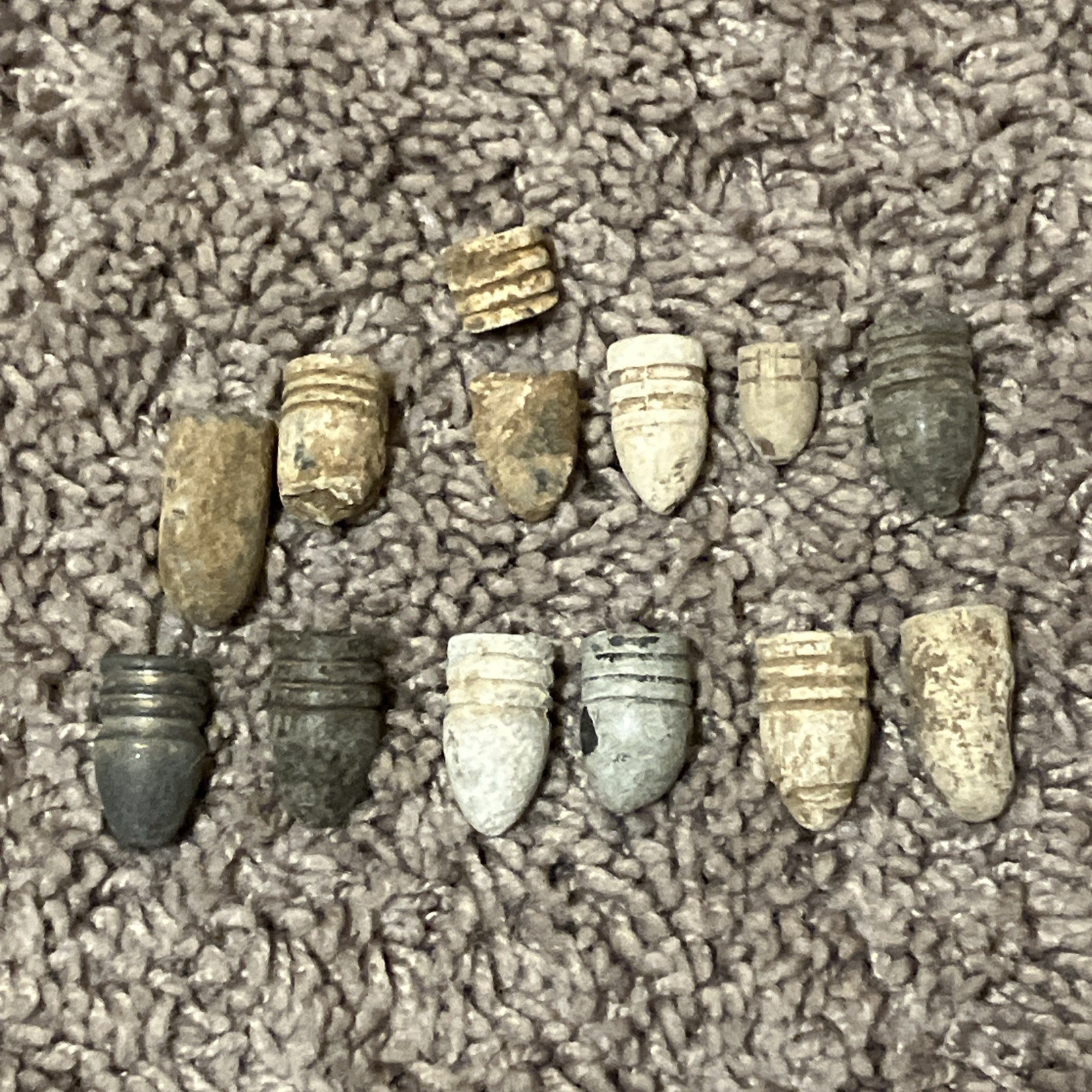 Lot Of 13 Different Various Confederate & Union Civil War Bullets Dug ...