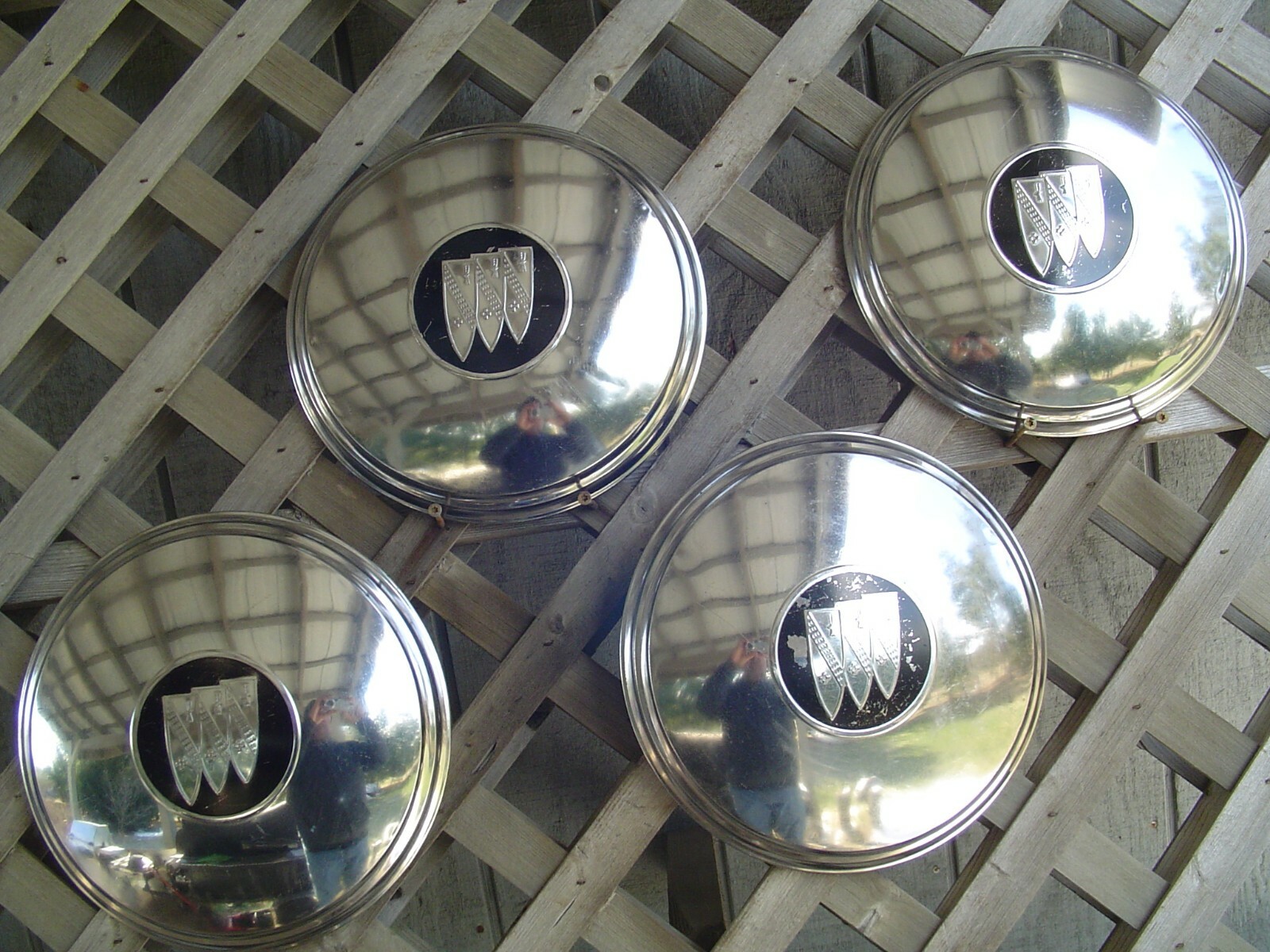 BUICK DOGDISH HUB CAPS HUBCAPS WHEEL COVERS CENTER CAPS ANTIQUE VINTAGE ...