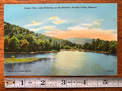 Vintage Postcard Scenic View Lake Killarney Arcadia Valley Missouri ...
