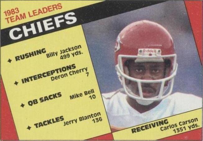 1984 Topps - Team Leaders Carlos Carson #84 for sale online | eBay