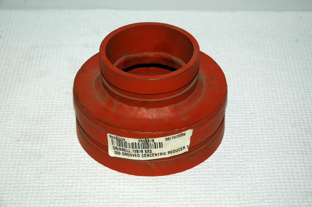 Grinnell Fig 350 5x3" Fire Sprinkler Pipe Grooved Concentric Reducer ...