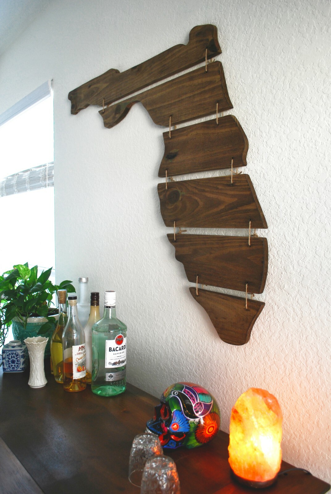 Florida State Wood Sign | Rustic Wooden Sign | Provincial Brown | eBay