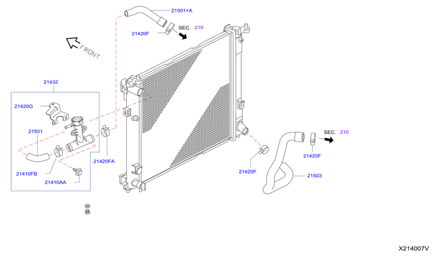 Genuine Nissan Neck ASSY Filler 214181HK3A / 21418-1hk3a OEM for sale ...