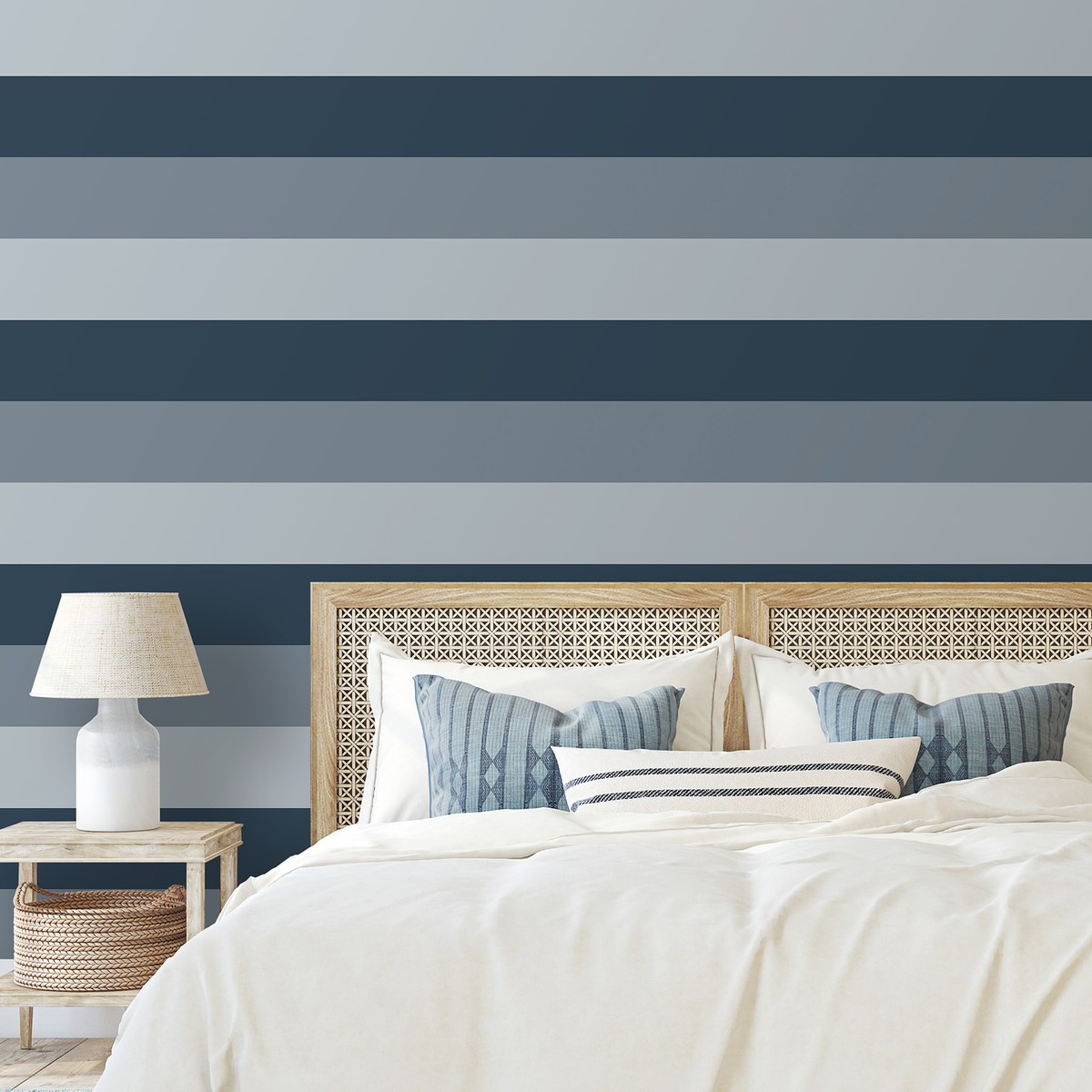 Blue Striped Wallpaper Texture Ryland Stripe Blue Anna French
