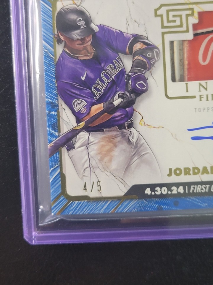 2024 Topps Inception First Milestones Auto Relic /5 Jordan Beck First ...