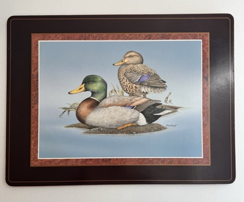 PIMPERNEL VINTAGE HERITAGE DUCK FOWL CORK BOARD PLACE MATS SET OF 3 ...
