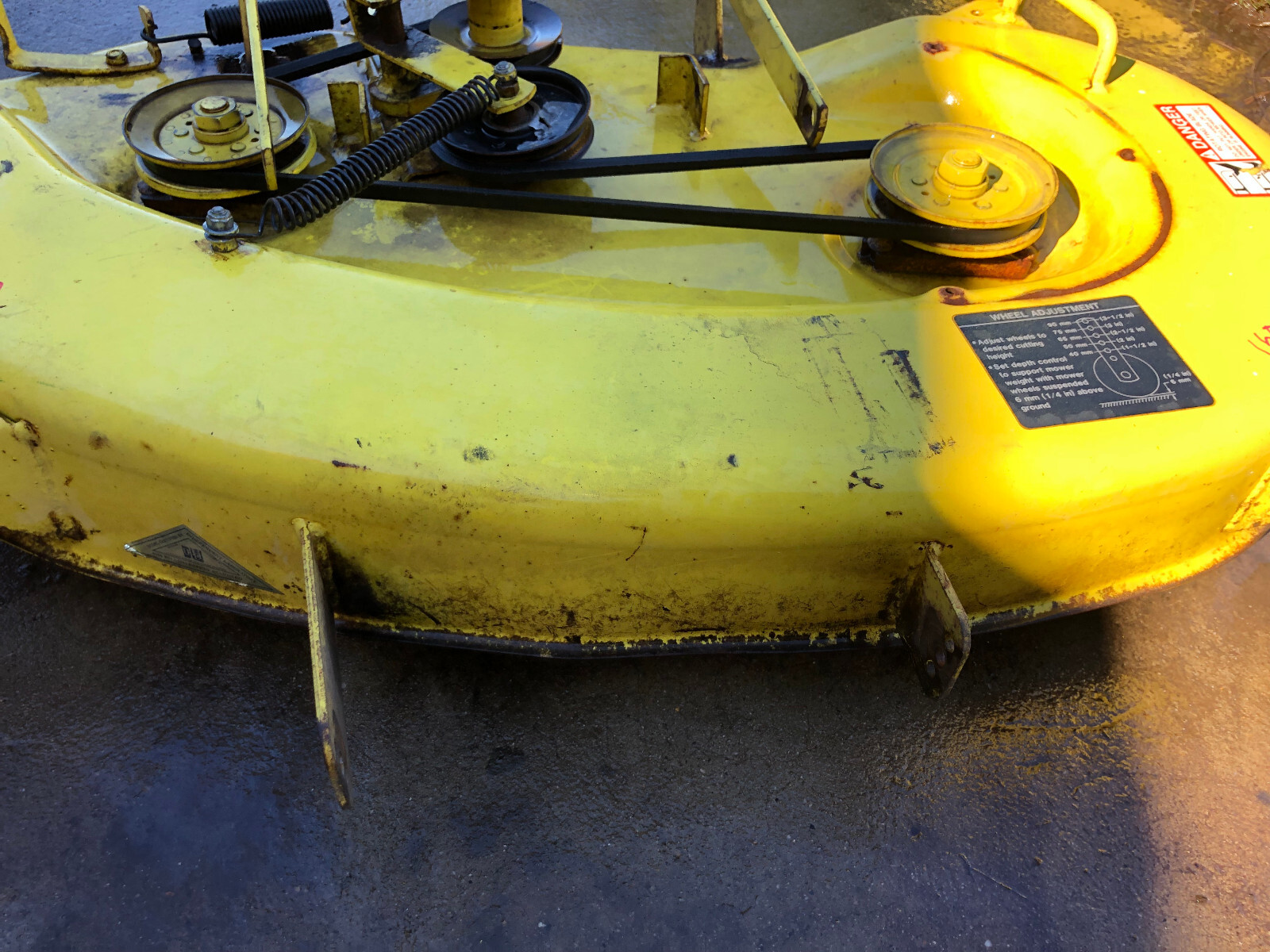 John Deere 160 38" Mower Cutting Deck Assembly 185 170 165 180 175 130 ...