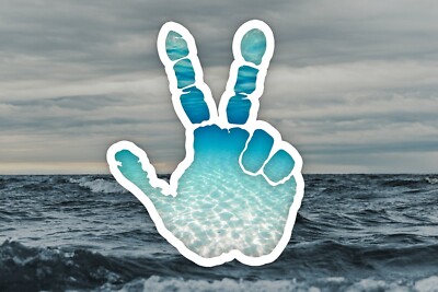 Jeep Hand Ocean Waterproof Vinyl Sticker Decal Art | eBay