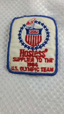 Vintage 1984 Olympics Hostess Cakes Bakery Jacket Patch Employee Work ...