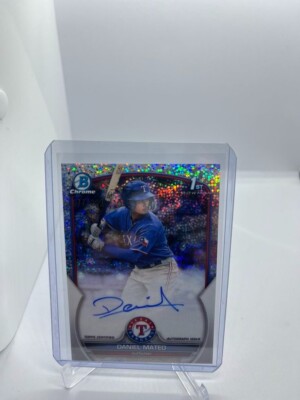 2023 Bowman Chrome Daniel Mateo Speckle Refractor Auto 77/299 1st ...