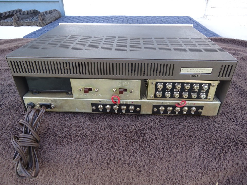 SAF 24D REALISTIC STEREO INTEGRATED ECL82 TUBE AMPLIFIER SHOWN AT FULL ...