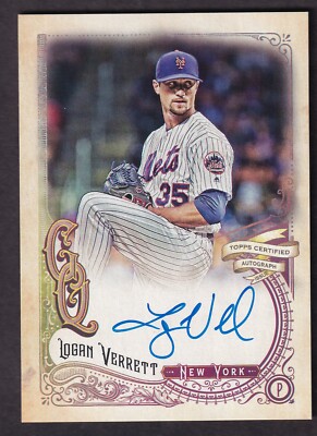 Logan Verrett 2017 Topps Gypsy Queen On Card Autograph NY Mets | eBay