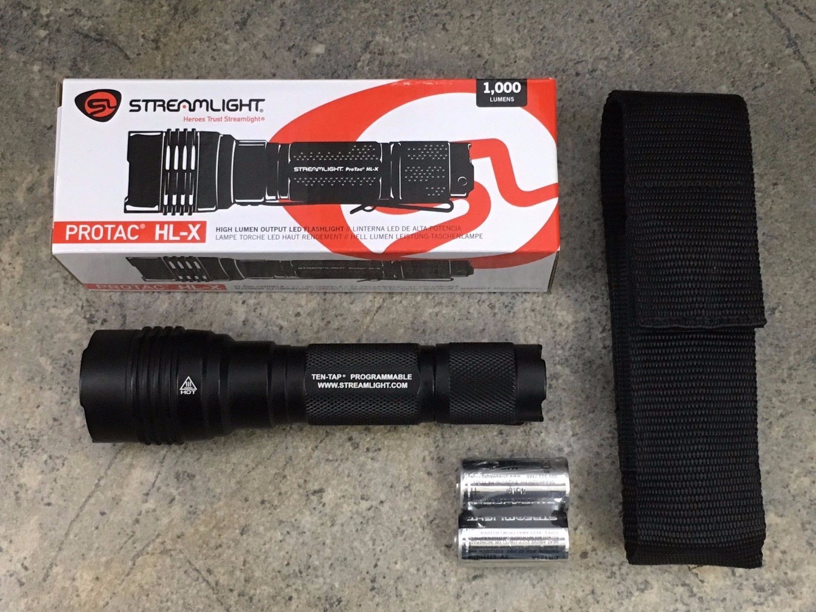 Streamlight ProTac HL X LED Flashlight 88065 - Dual Fuel 1000 Lumens ...