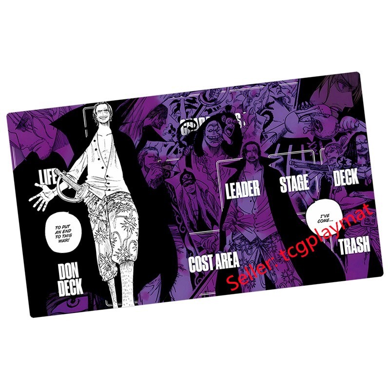 Shanks One Piece Playmat With Zones OPCG TCG Card Game Play Mat _hh36 ...