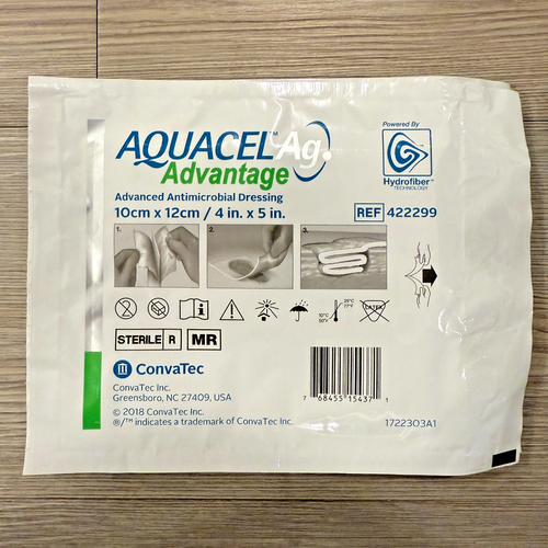 ConvaTec Aquacel AG Advantage 4"x5" Wound Dressing 10 Ct Box Exp 05/2027 | eBay