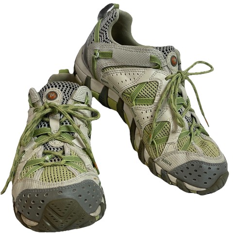 Merrell Continuum Vibram Men’s Shoes Sz 8 Green Mesh Lace Up Waterproof ...