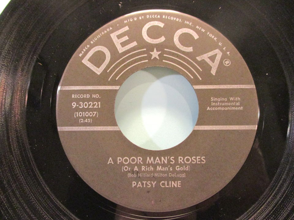 PATSY CLINE - Walkin After Midnight -Original 1957 Decca Records 45 rpm ...