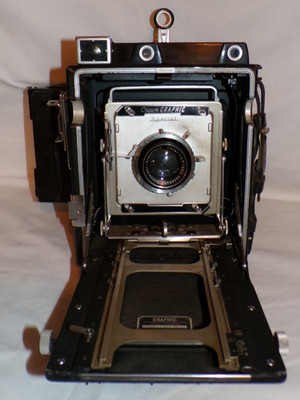GRAFLEX Crown Graphic “Special” 4x5 Press Camera w/ XENAR 135mm f/4.7 ...