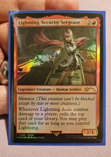 🔥 MTG Lightning, Security Sergeant Promo FOIL # 002 Final Fantasy 🔥 | eBay