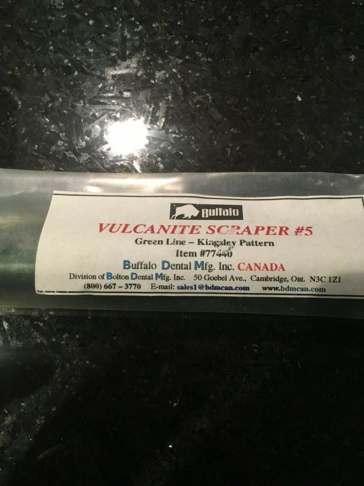 Kingsley Type Scrapers - Buffalo Dental Manufacturing Co Inc- Vulcanite ...