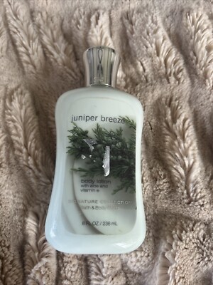 Bath & Body Works Juniper Breeze 8 oz Body Lotion New. Aloe + Vitamin E ...