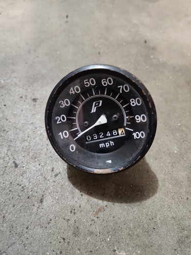 Used Vintage Polaris Snowmobile Speedometer Gauge 0-100 Mph 3248 Miles ...