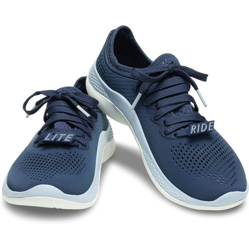 Crocs Mens LiteRide 360 Pacer Lace up Water Shoe Sneaker Navy/Blue Grey ...