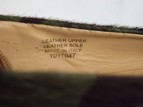 Women's UGG Collection Camo Green Leather Ballet Flat Size 9 Made In ...