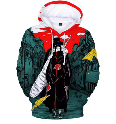 Unisex Naruto Hoodie Pull Over Jacket Sweater Shirt Coat Cosplay ...