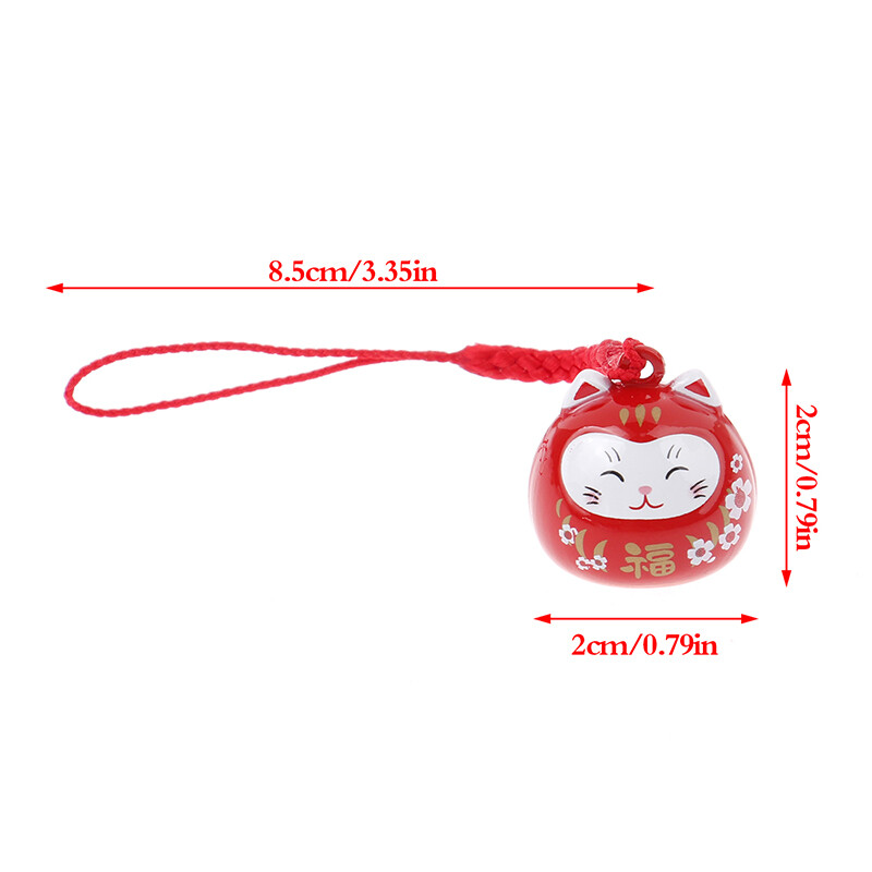Cartoon Japan Lucky Cat Keychain Maneki Neko Trinkets Car Bag Pendant ...