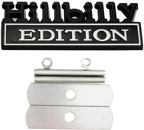 1x Grille Hillbilly EDITION Emblems 3D Metal Badge Decal Nameplate ...