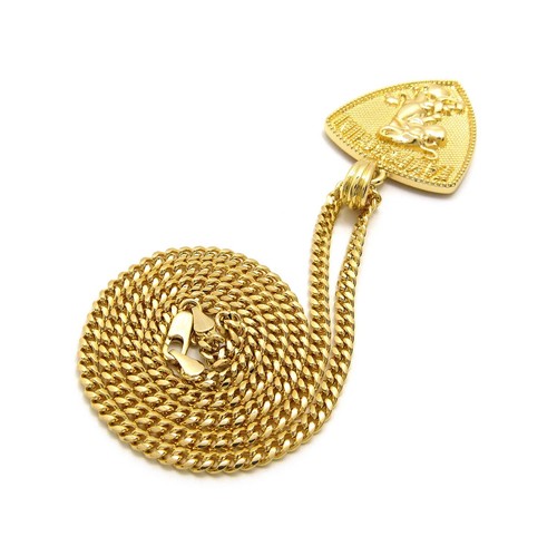 NEW YAMBORGHINI PENDANT & 24" BOX/CUBAN/ROPE CHAIN HIP HOP NECKLACES ...