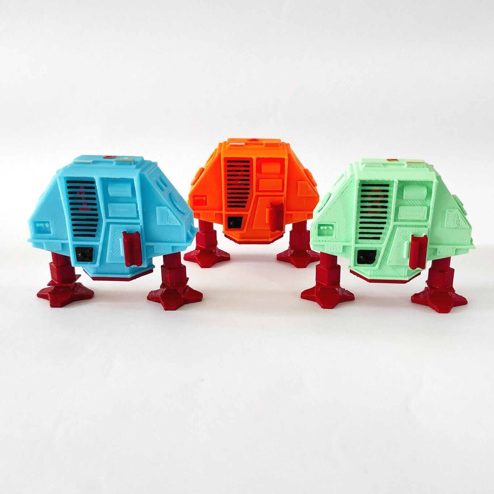 3x SILENT RUNNING ROBOT DRONE HUEY LOUIE DEWEY For 3.75IN (1:18) FIGURE ...