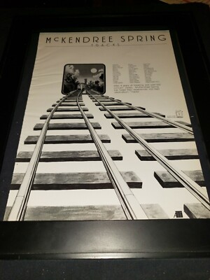 McKendree Spring Tracks Rare Original Tour Promo Poster Ad Framed! | eBay